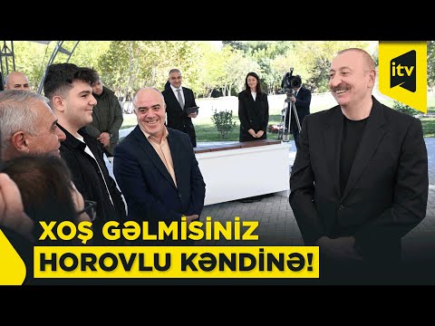 Prezident İlham Əliyevin Cəbrayıl sakinləri ilə səmimi görüşü