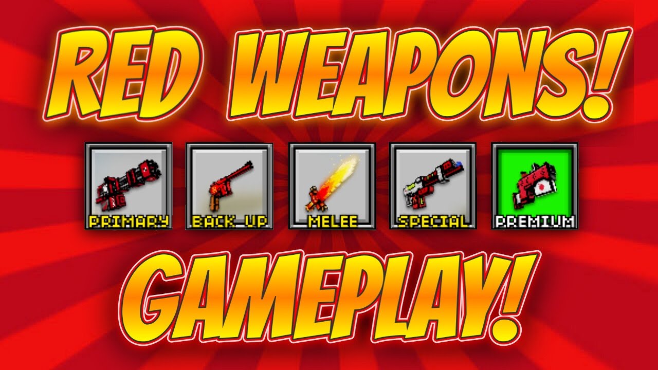 Pixel Gun 3D - Red Weapon Gameplay! - YouTube