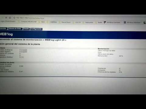 Tutorial de Configuración Web'Log - Meteocontrol Parte1 - YouTube