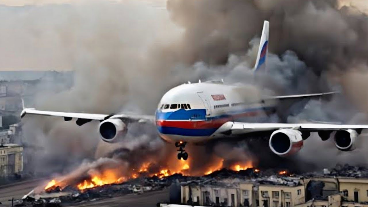 2 minutes ago! Russian IL-96 plane carrying the president exploded over ...