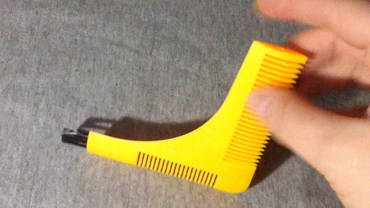 Beard Styling And Shaping Template Comb Tool YouTube Beard Styling And Shaping Template Comb Tool YouTube