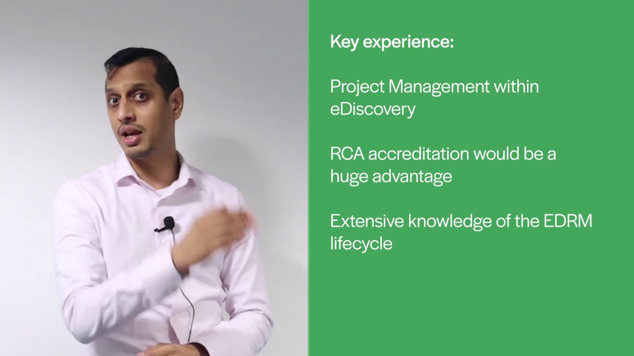 Featured Job: eDiscovery Project Managers - YouTube