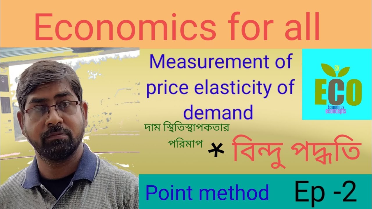 Measurement of price elasticity of demand # Point method - YouTube
