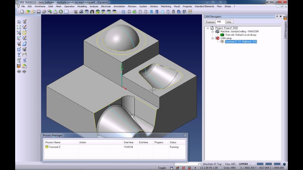 VISI CAM Multi_curve.avi - YouTube
