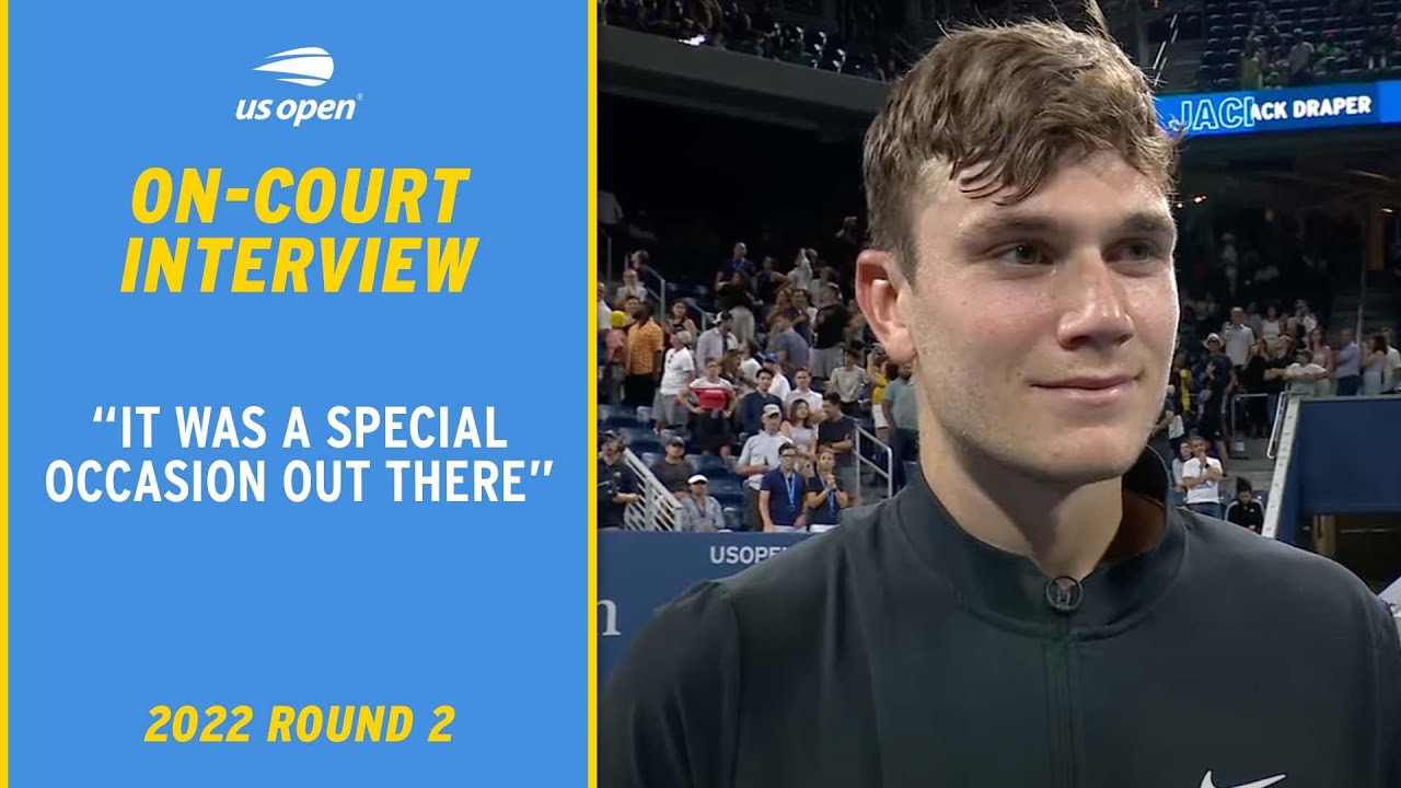 Jack Draper On-Court Interview | 2022 US Open Round 2 - YouTube