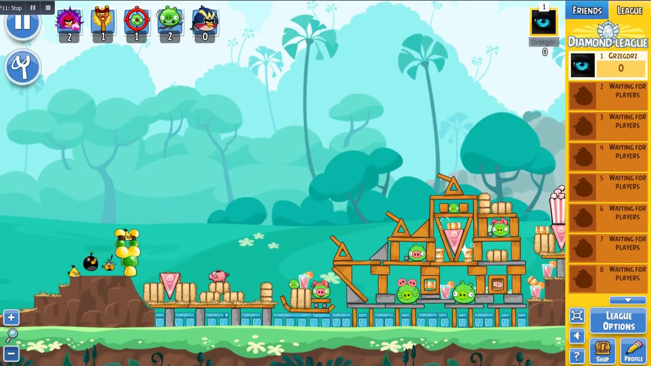 angry birds tournament week 10 total score 1671 638 round 3 - YouTube