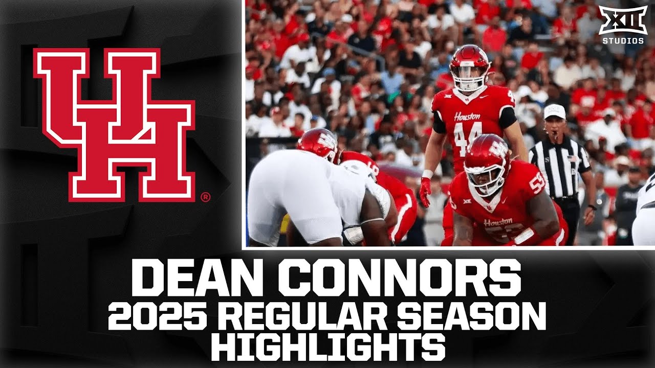 Dean Connors Regular Season Highlights | 2025 Big 12 Football - YouTube