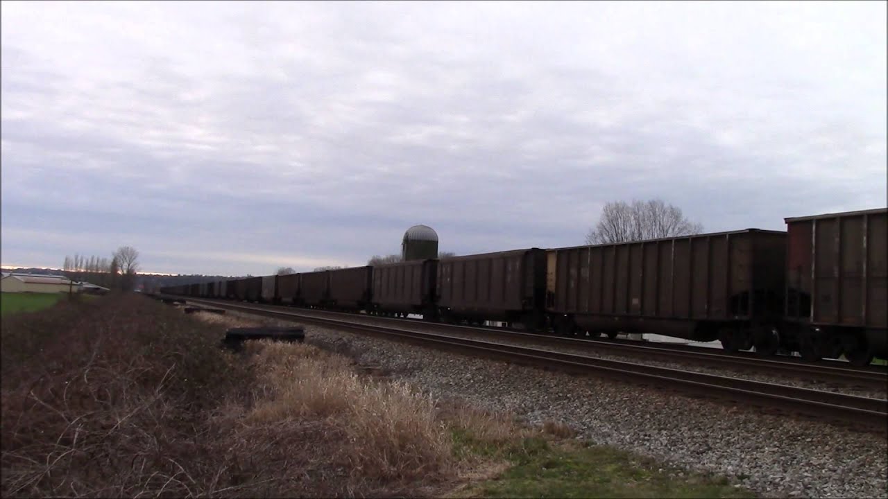 CP 8744 East W/ SD30ECO & 2 DPU @ Matsqui Jct. BC 11FEB15 ES44AC 8744 Leadi - YouTube