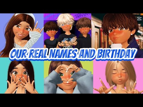 OUR REAL FULL NAMES AND BIRTHDAY'S 😍 ️ #zepetoedit #zepeto #foryou #age ...