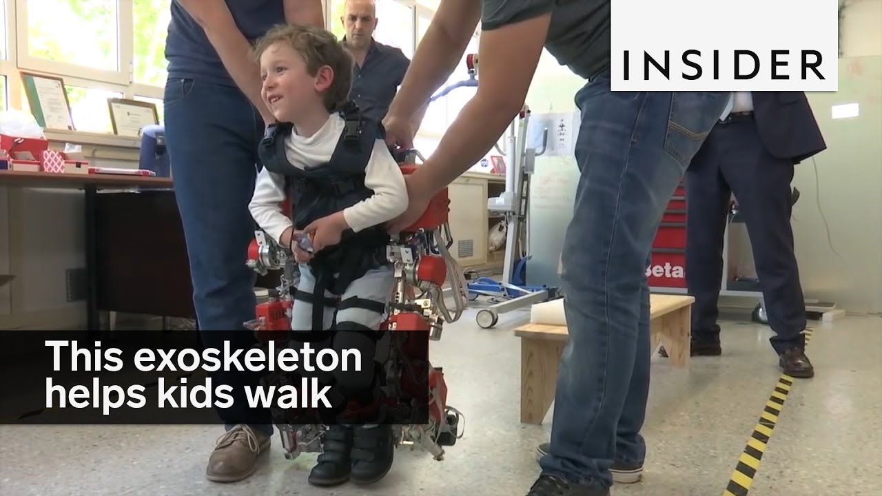 This exoskeleton is designed to help disabled kids walk - YouTube