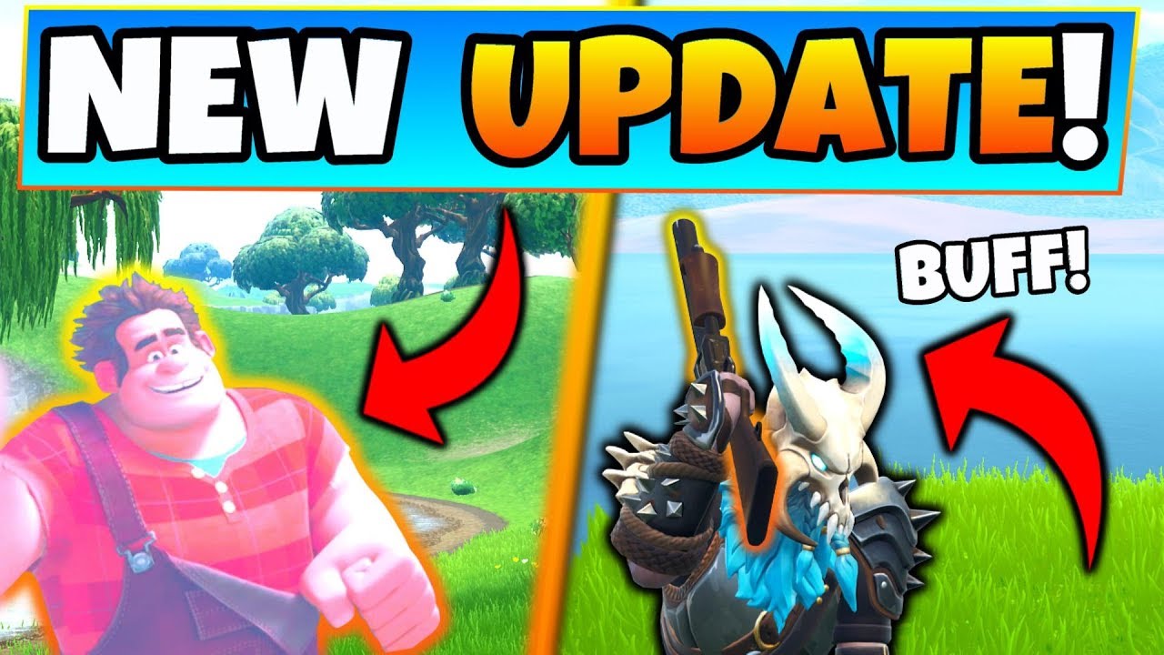 Fortnite Update: WRECK IT RALPH In-Game & Pump Shotgun BUFF – 6 New ...