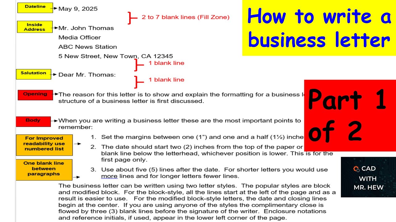 Company Letter Format