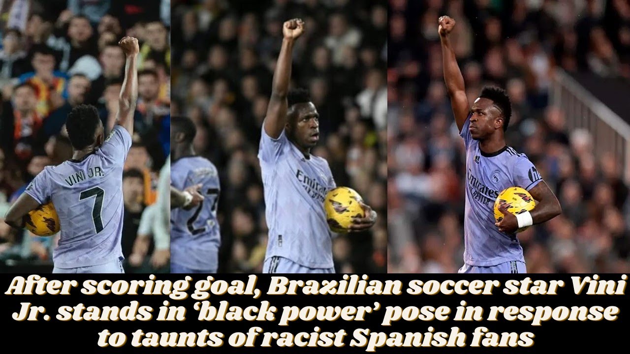After scoring goal, superstar Vini Jr. responds to racist crowd in ...