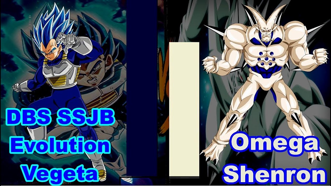 Dragon Ball DBS Vegeta VS Omega Shenron Power Levels - YouTube
