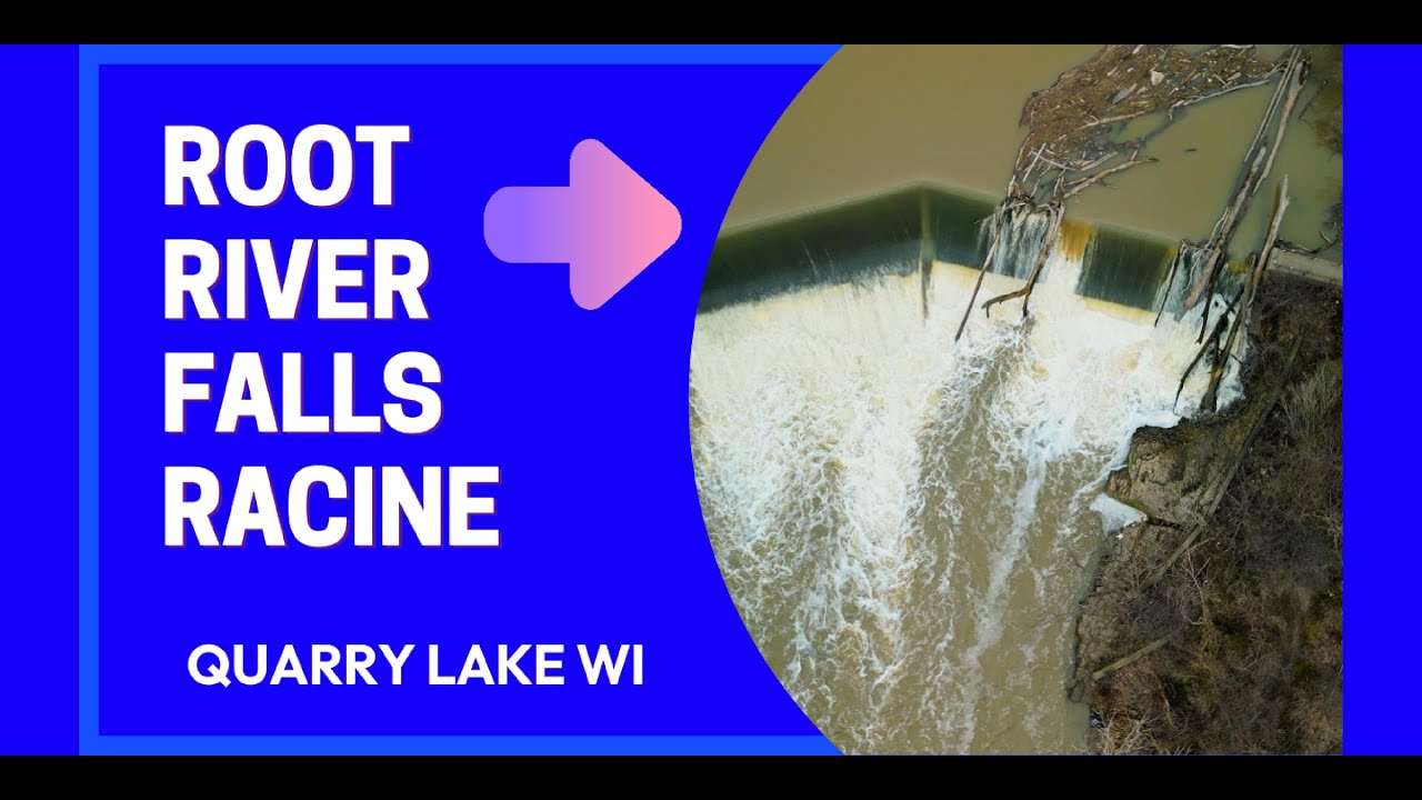 root river falls quarry lake racine wi - YouTube