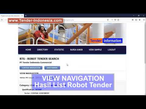 Cara memakai ROBOT TENDER by www.TENDER-INDONESIA.COM - YouTube