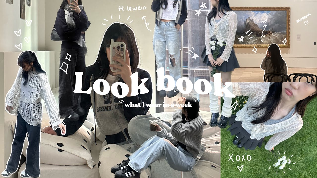 what I wear in a week - a lookbook🎧 ft. Lewkin (acubi style, y2k ...