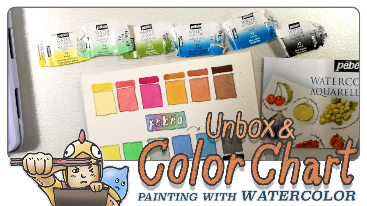 EP.04 : Make Color Chart from Pebeo's Watercolor - มาทำชาร์ตสีน้ำ Pebeo ...