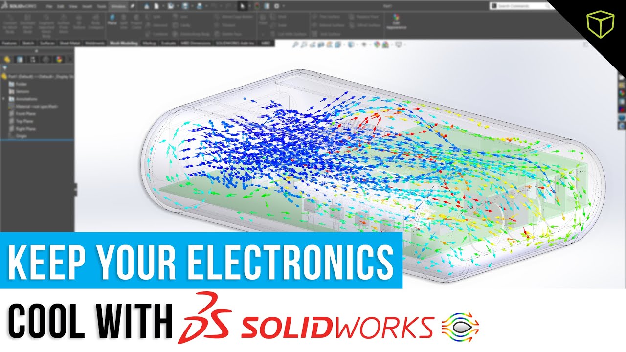 Prevent Overheating with SOLIDWORKS Flow Simulation - YouTube