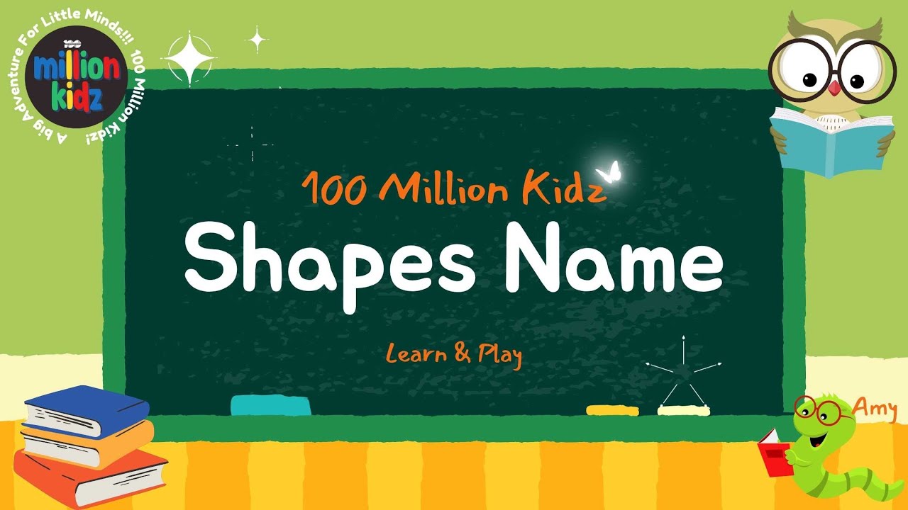 Basic Shapes | Name of Shapes | Shapes For Kidz | Geometry | 100 ...