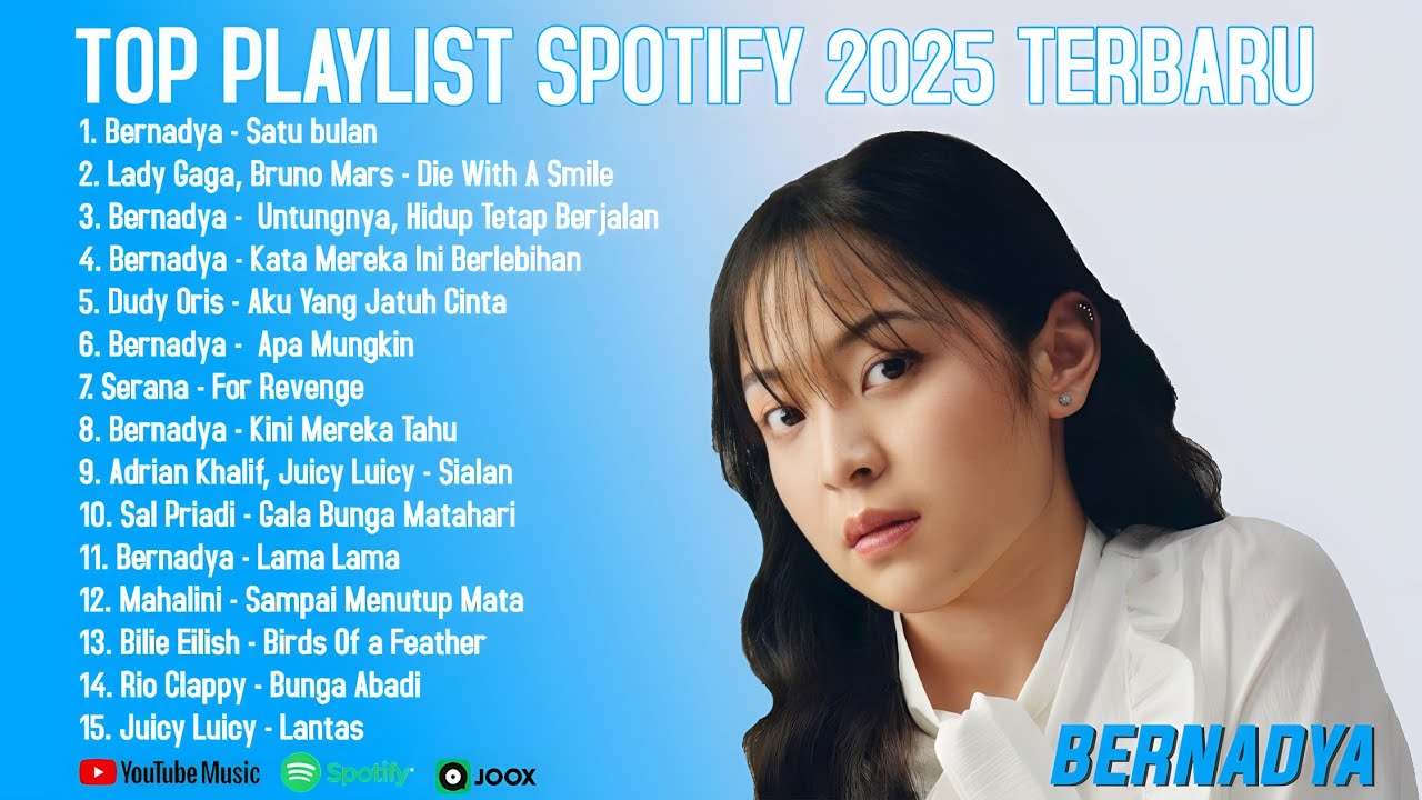 Top Playlist Spotify 2025 Terbaru ☘ Lagu Bernadya Pilihan Terbaik 🍒 ...