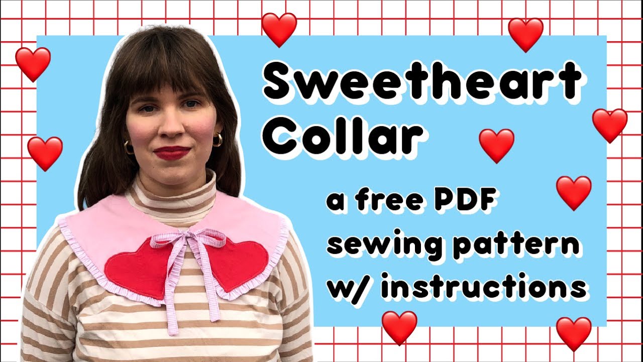 ️ SWEETHEART COLLAR // free PDF pattern & instructions // download ...