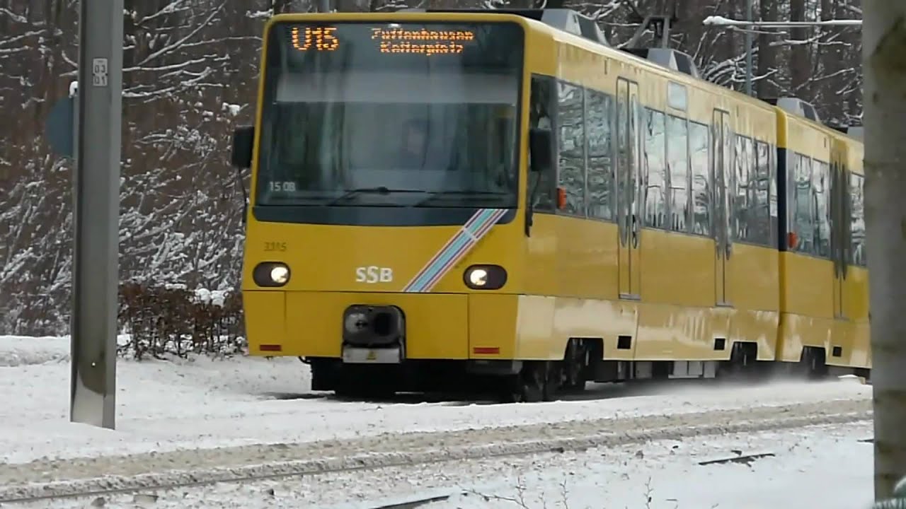 Stuttgarter Straßenbahnen im Dezember 2010 - Trams in Stuttgart - YouTube