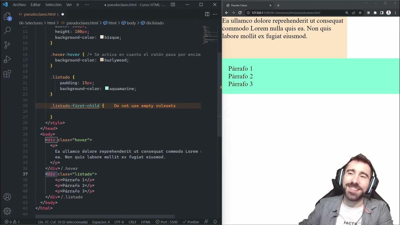 24 Pseudoclases - Curso HTML y CSS - OpenBootcamp - YouTube