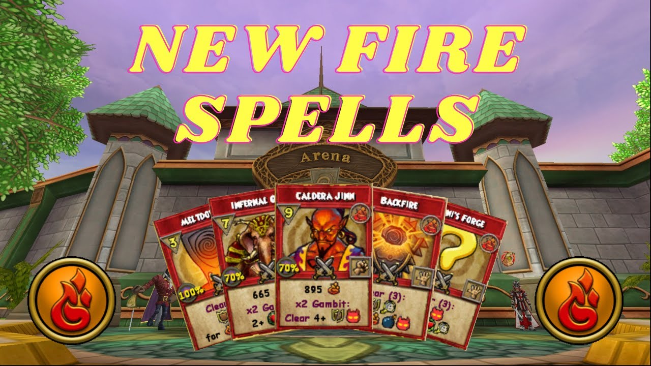 Wizard101 || NEW Fire Roshambo Spells! - YouTube