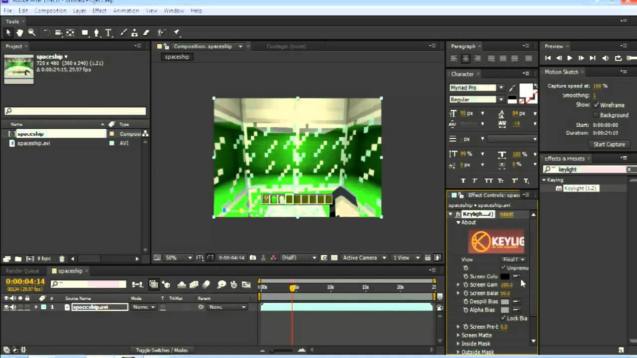 How to use a Green Screen on Minecraft - YouTube