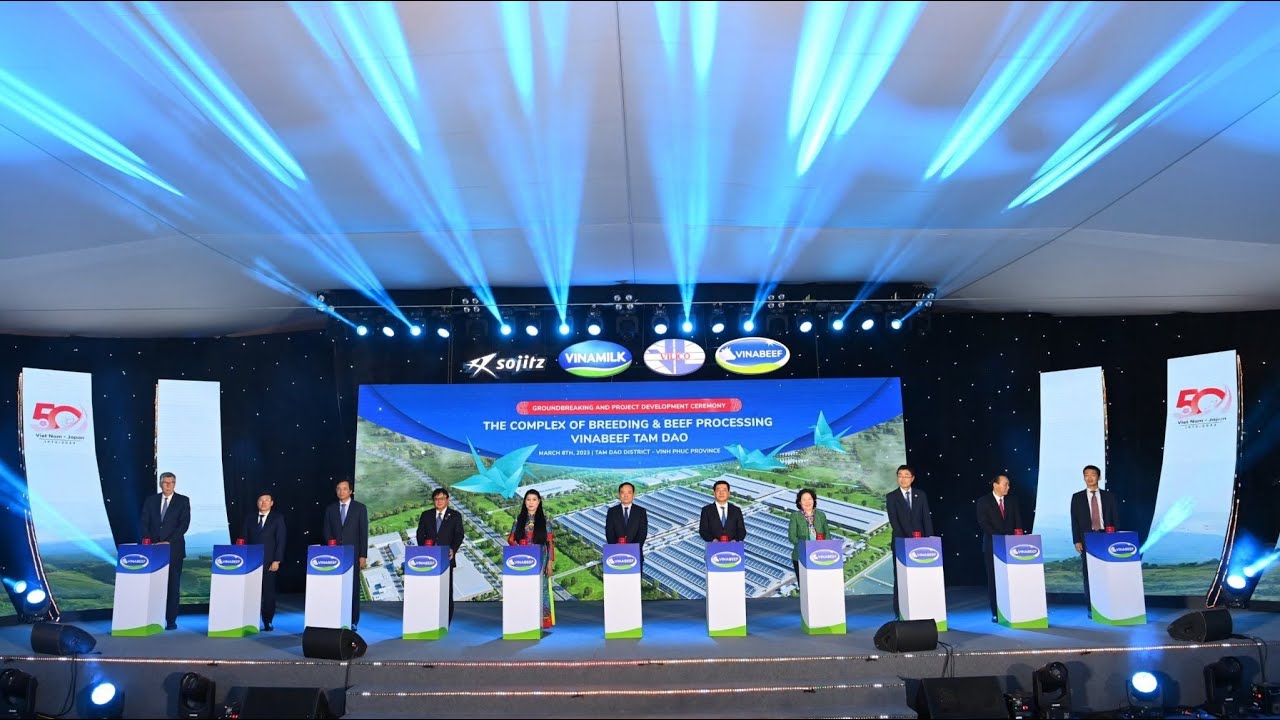Lễ động thổ tổ hợp nhà máy Vinabeef Tam Đảo/ Groundbreaking of ...