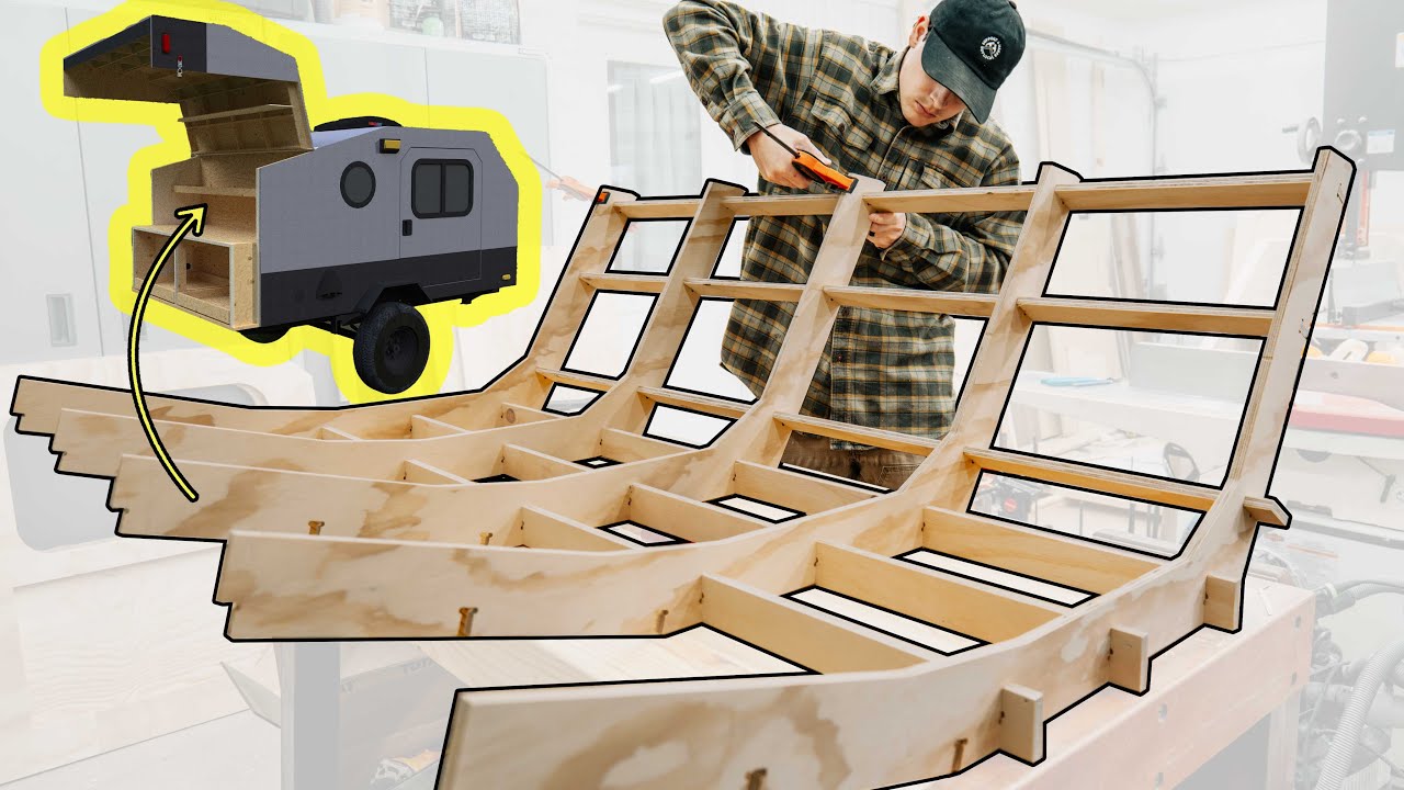 Building The Ultimate DIY 5x8 Teardrop Camper - Wall Construction - YouTube