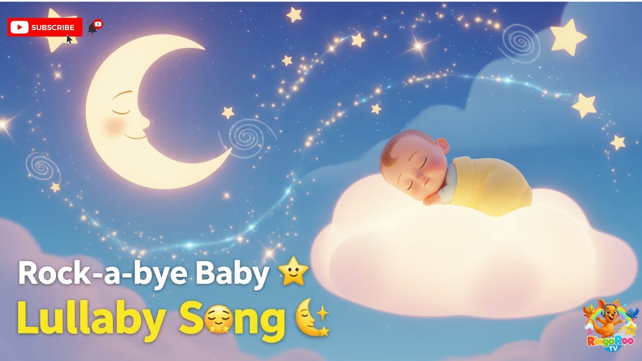 Rock-a-bye Baby 🌙 | Soothing Lullaby Song for Kids & Babies | Bedtime ...