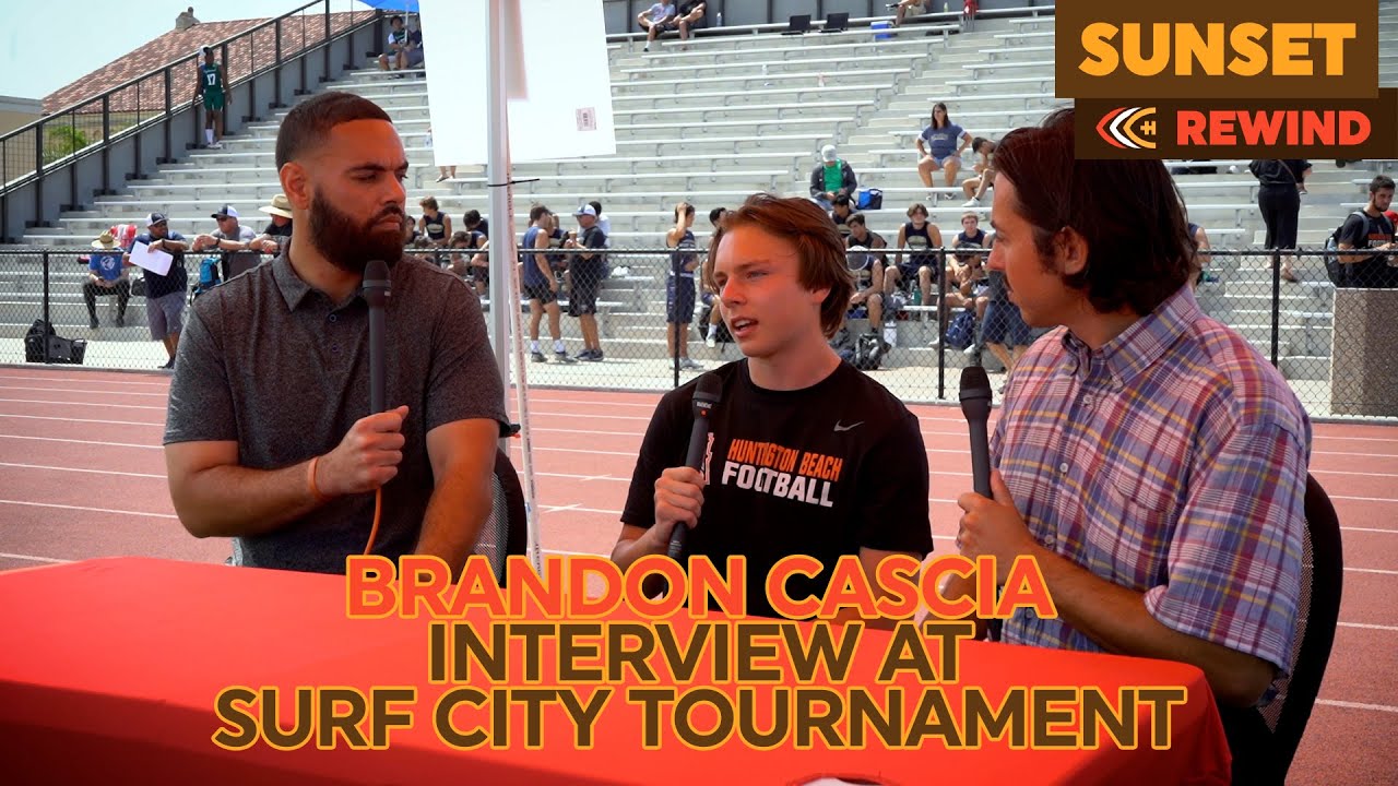 Huntington Beach WR Brandon Cascia Interview at Surf City Tournament ...