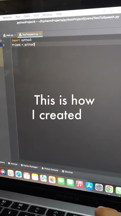 Virtual Talking friend with Python. - YouTube