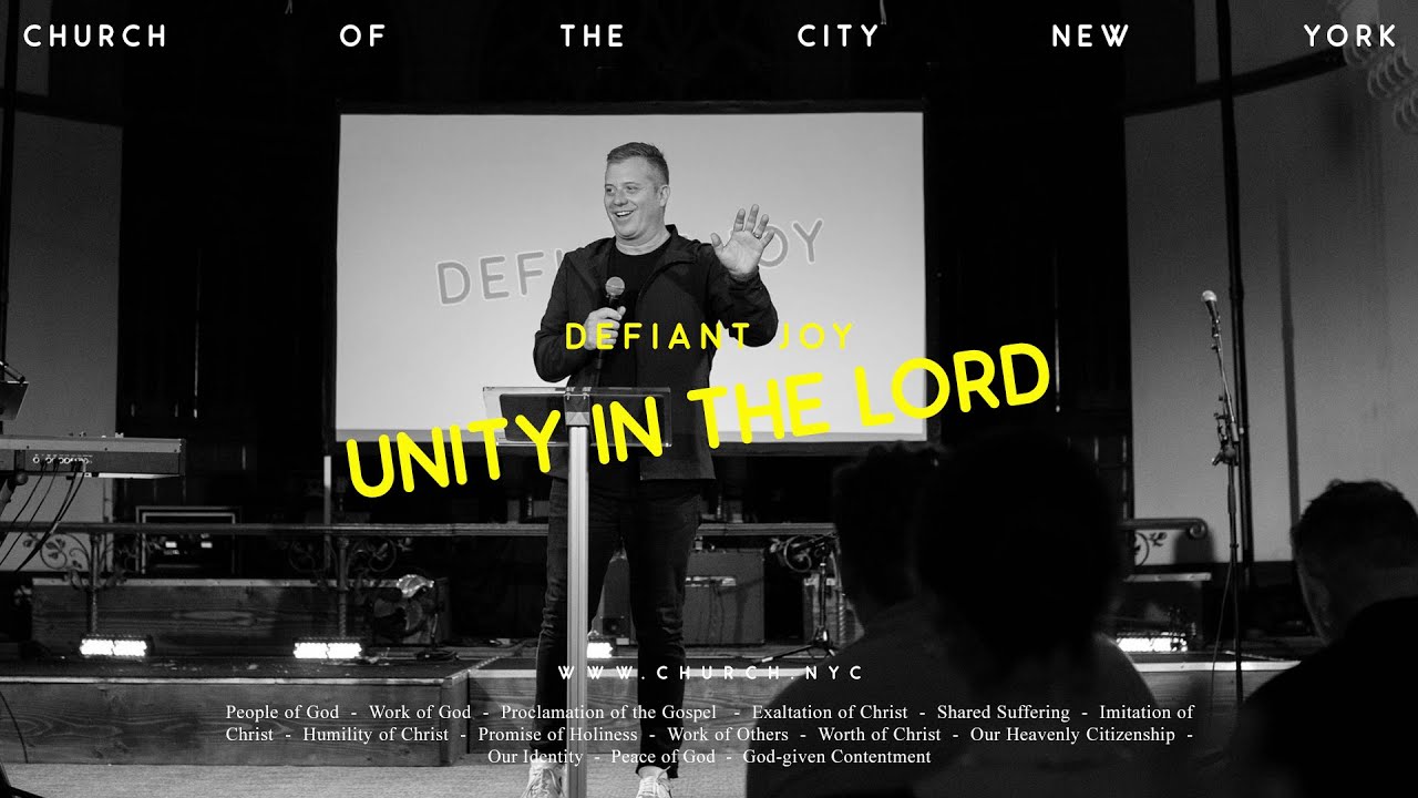 Defiant Joy: Unity in the Lord - Darren Whitehead - YouTube