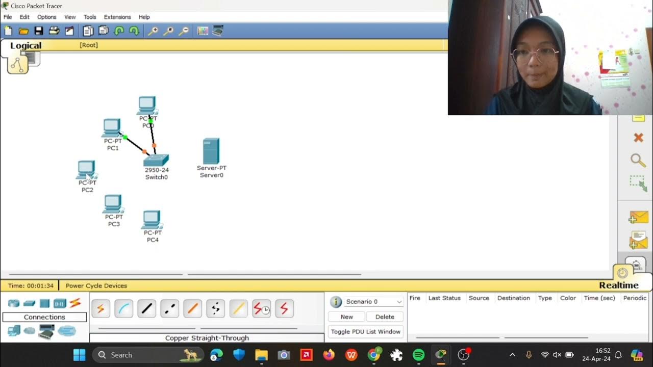 simulasi membuat server dhcp pada jaringan - YouTube