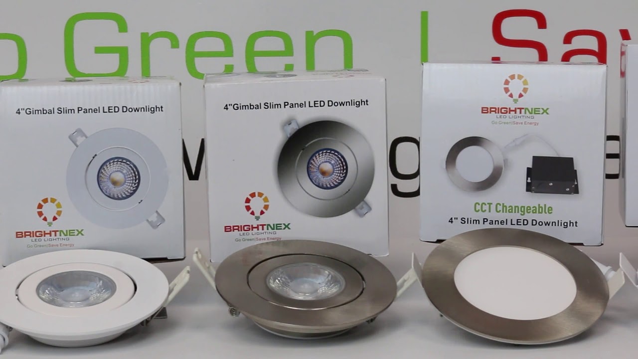 Slim Panel Downlight LED, Dimmable LED Recessed Lighting, different ...