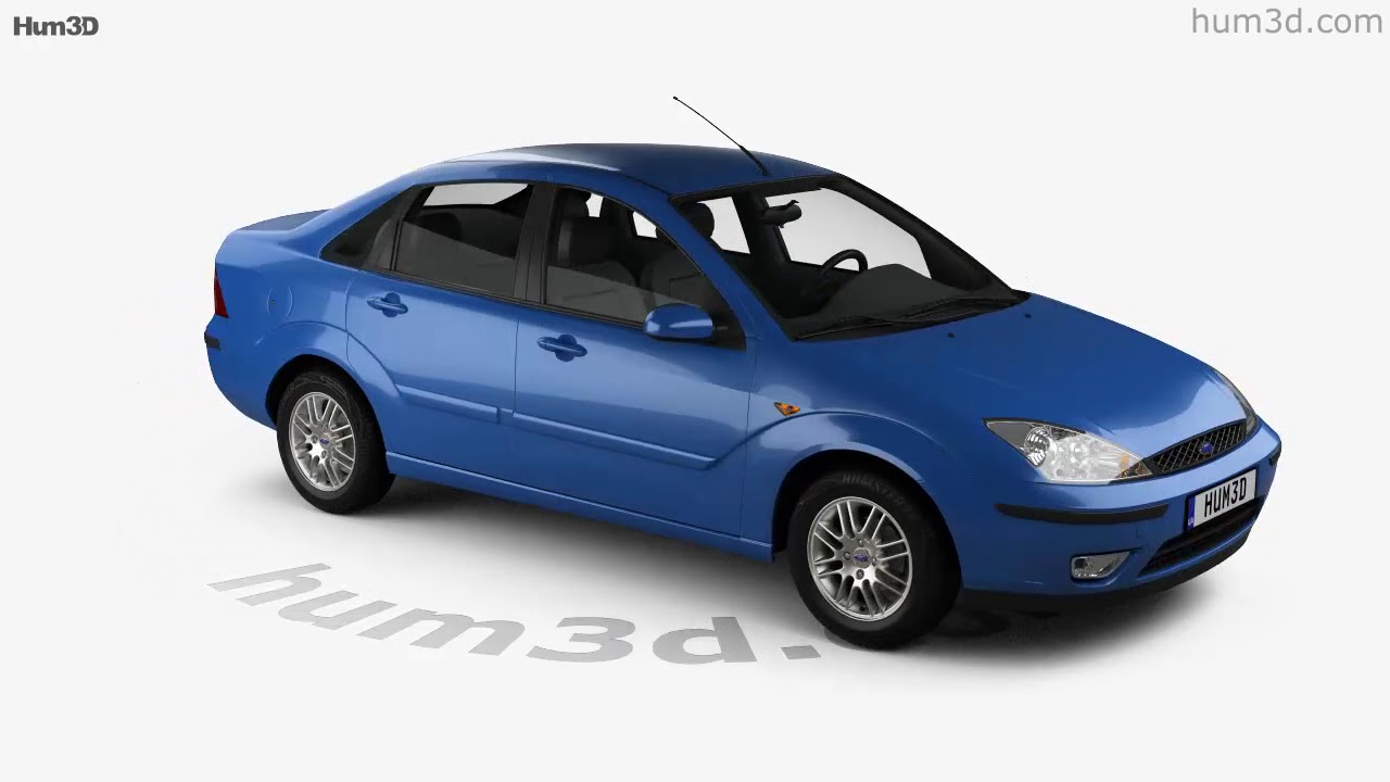 Ford Focus sedan 2005 3D model by 3DModels.org - YouTube