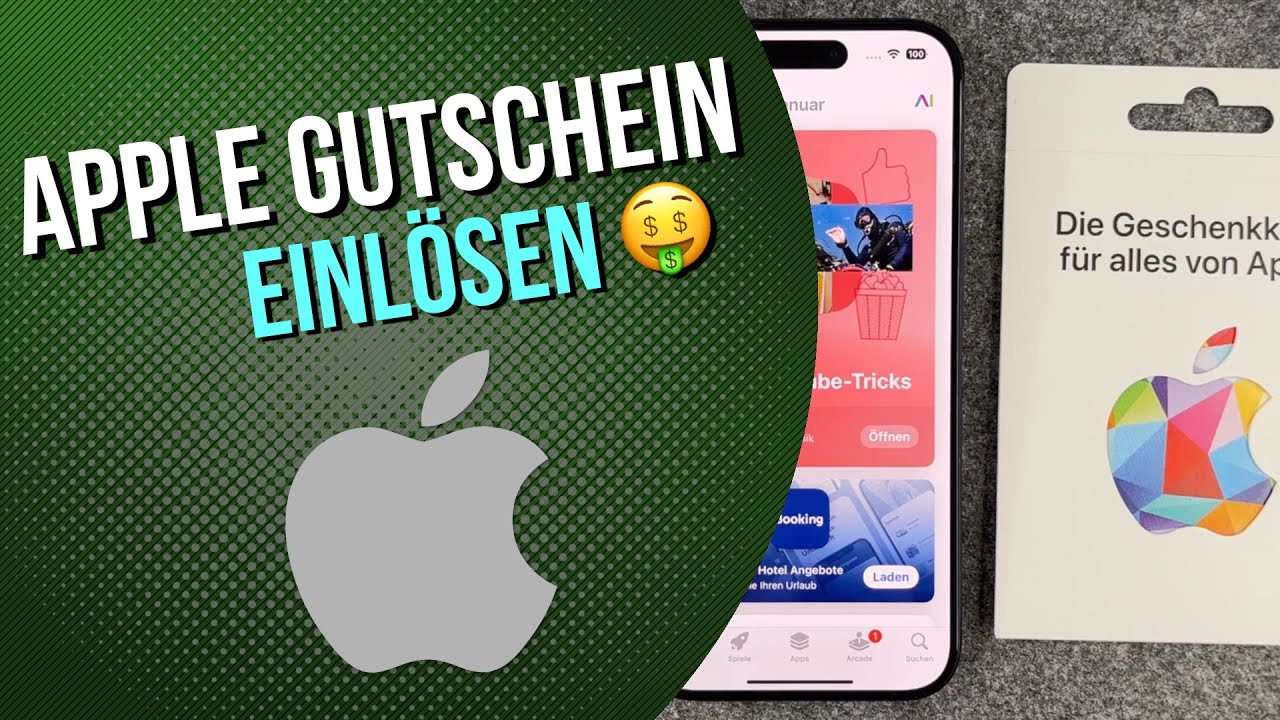 Apple Gutscheinkarte einlösen 2024 - YouTube