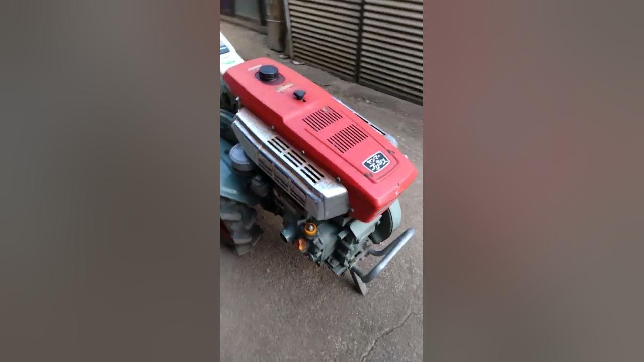 ヤンマー ディーゼル ティラー YT500 耕運機 始動 - YouTube
