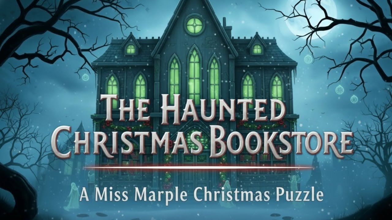 The Haunted Christmas Bookstore | A Miss Marple Christmas Puzzle - YouTube
