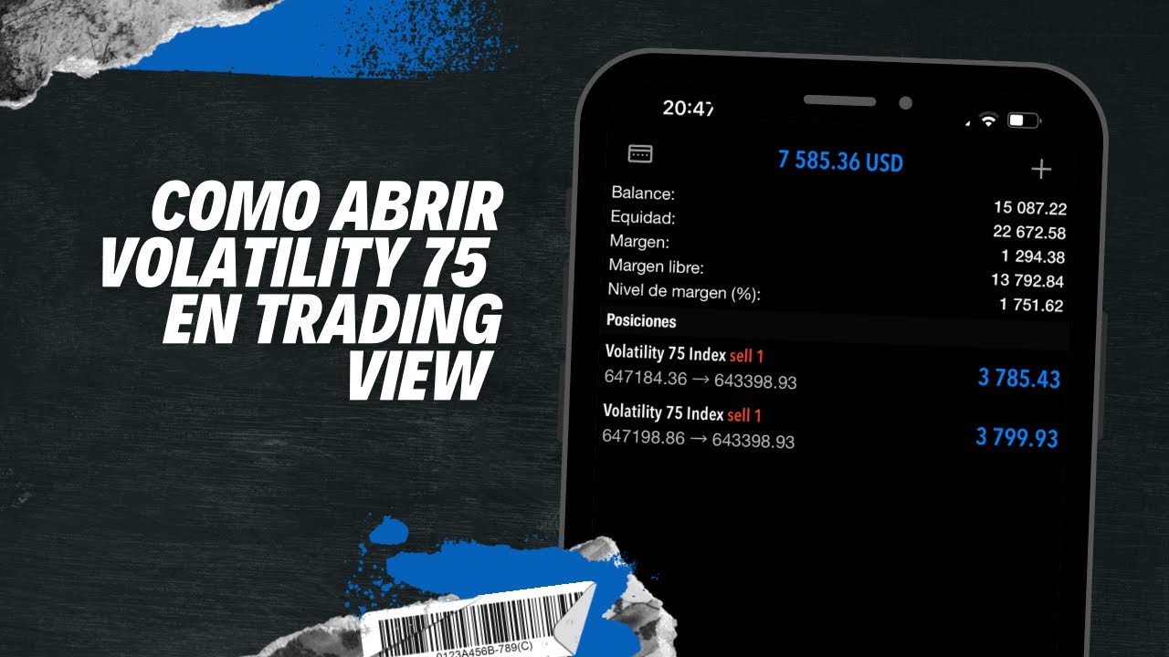 Como Abrir el Volatility 75 index en Tradingview + Señal de Entrada ...