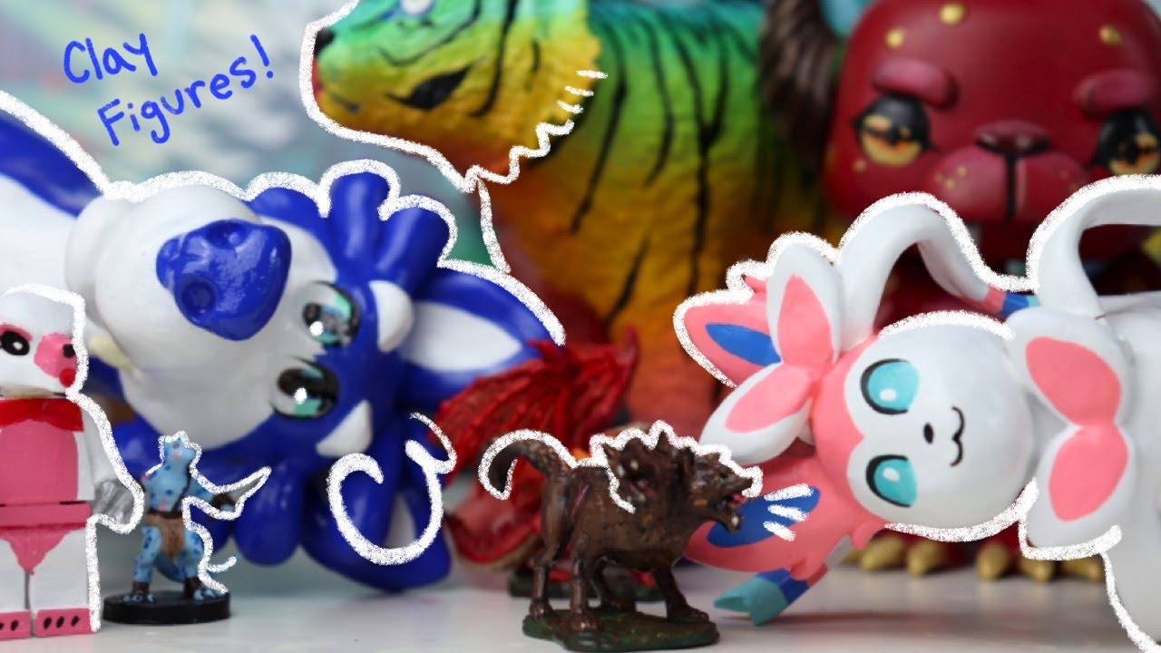 All My Clay Figures & Other Customs - YouTube