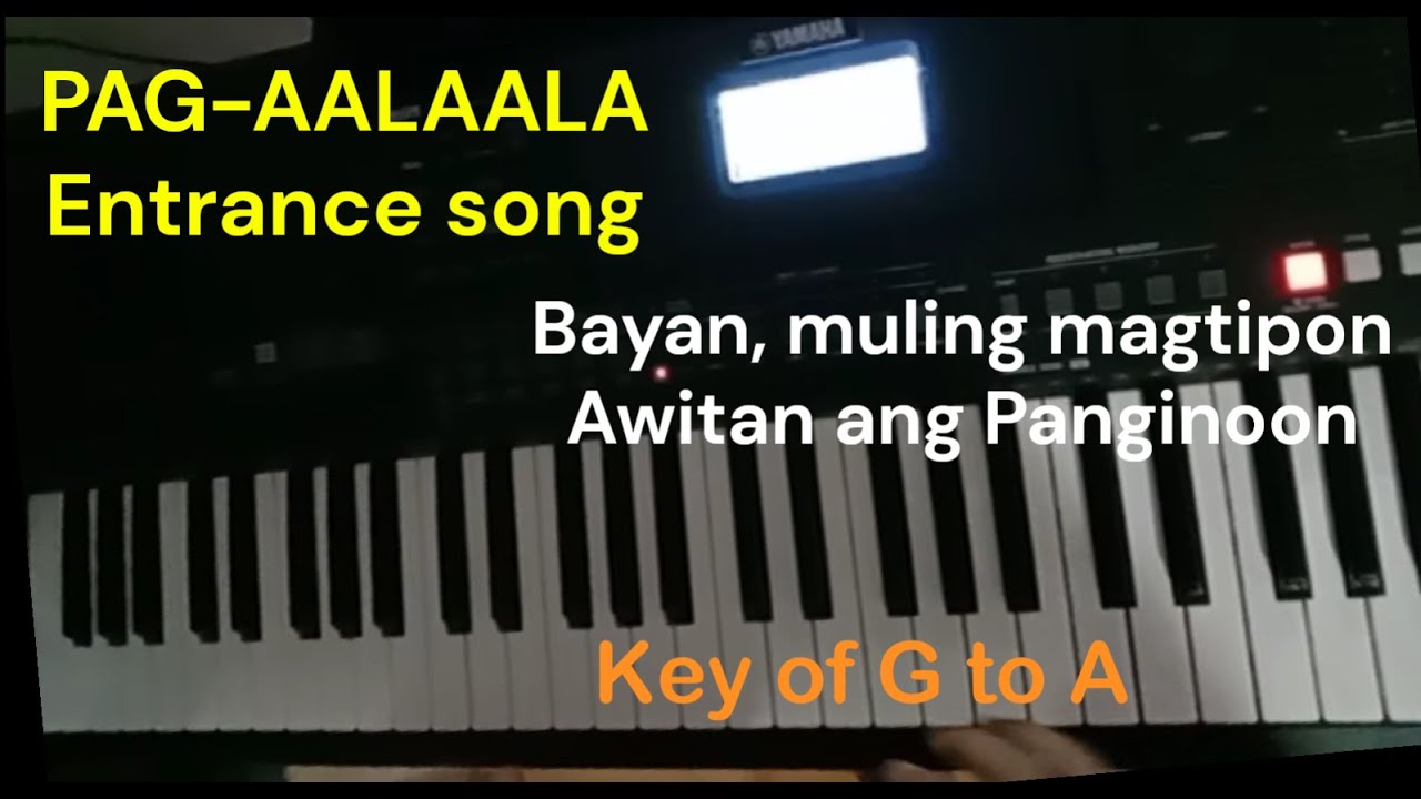 Pag-alaala by Bukas Palad Key of G to A - YouTube