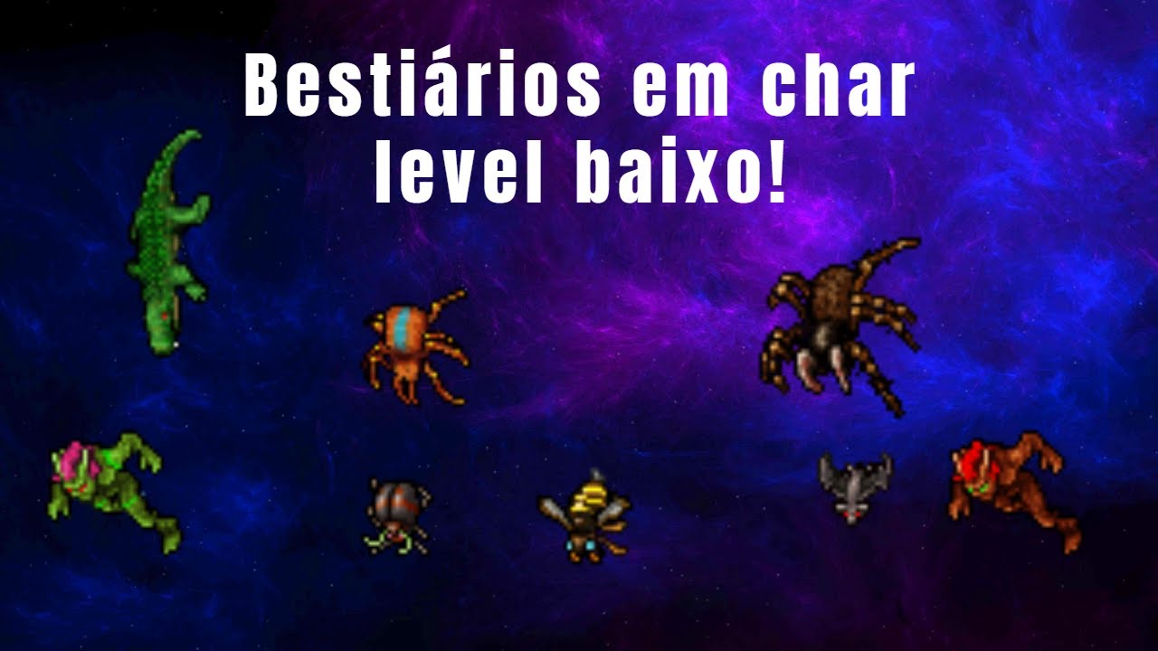 Tibia - Bestiário em char level baixo (parte 1) - YouTube