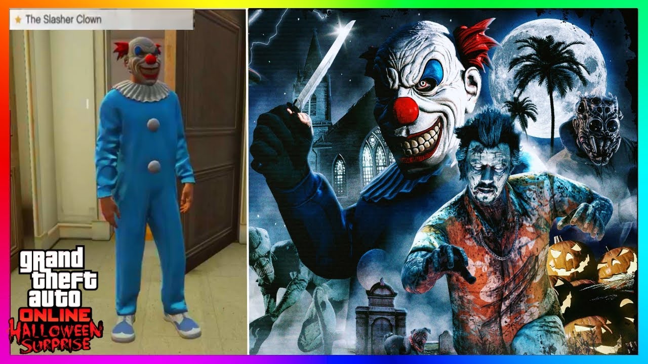 UNLOCK SLASHER CLOWN Outfit, NEW Halloween Event, FREE Rare Mask, GTA 5 ...