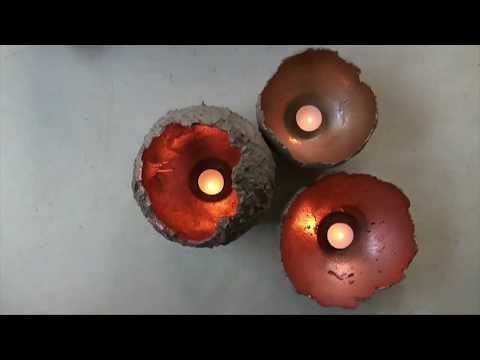 Resi-Crete Candleholders