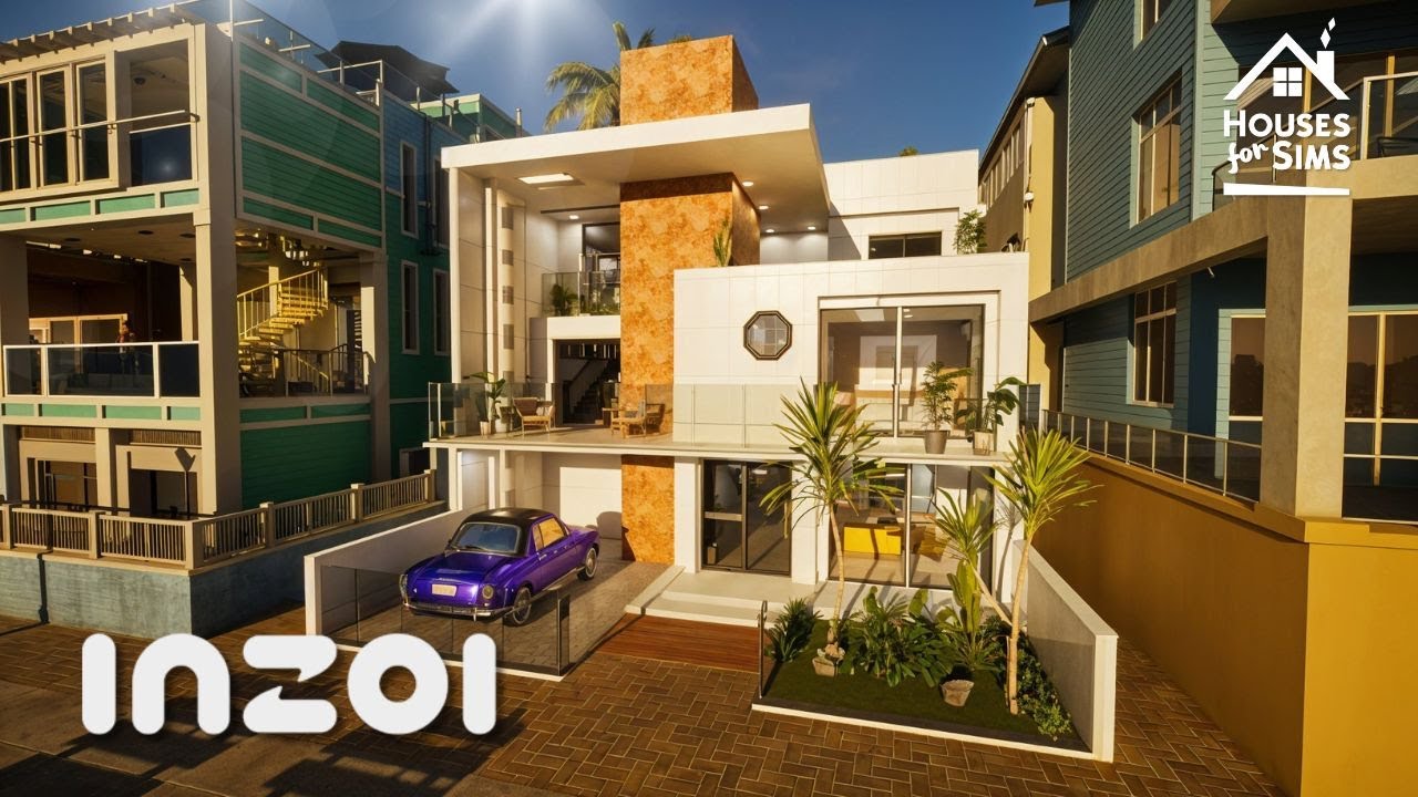 LUXURIOUS BEACH HOUSE in INZOI - SpeedBuild - YouTube