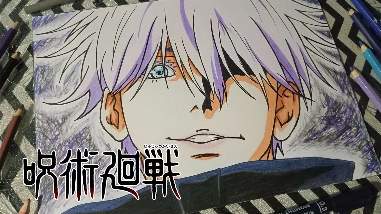 Drawing Gojo Satoru | Jujutsu kaisen - YouTube